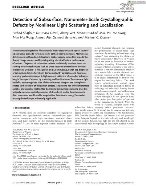 pdf detection of subsurface nanometer‐scale crystallographic defects