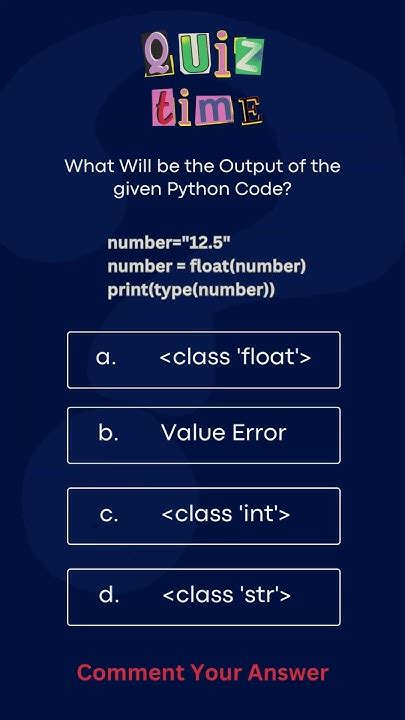 Python Quiz 3 Youtube