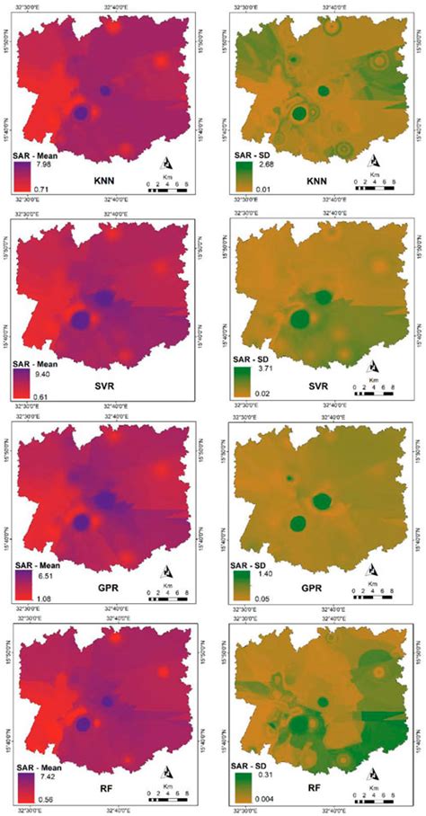 Frontiers Application Of Gis Based Machine Learning Algorithms For