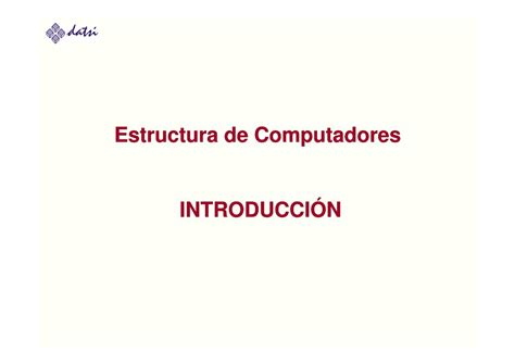 Pdf De Programación Introducción Estructura De Computadores