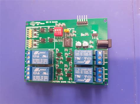 I2C IO Module With 4 Relay Outputs And 4 Galvanic Isolated Inputs Maker And IOT Ideas