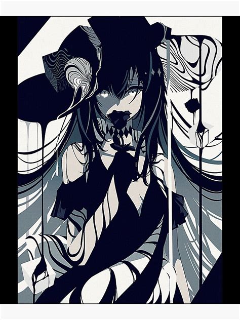 Anime Girl Gothic Aesthetic Waifu Grunge Horror Manga Poster For Sale