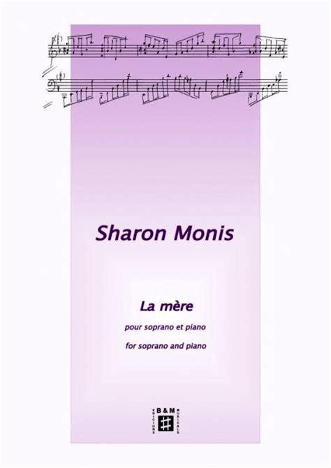 La Mère Mother For Soprano And Piano Brotons And Mercadal