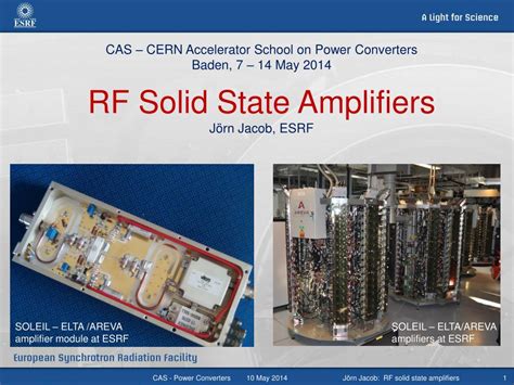 Ppt Soleil Elta Areva Amplifier Module At Esrf Powerpoint Presentation Id 2106970