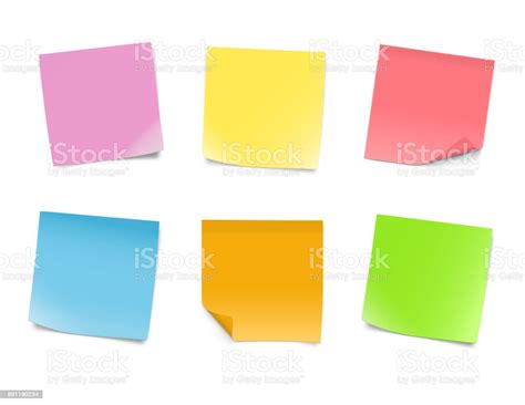 白板上的空白紙便箋集向量圖形及更多力量圖片 力量 反射 名單 Istock