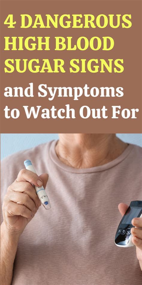 4 Dangerous High Blood Sugar Signs And Symptoms To Watch Out For Health