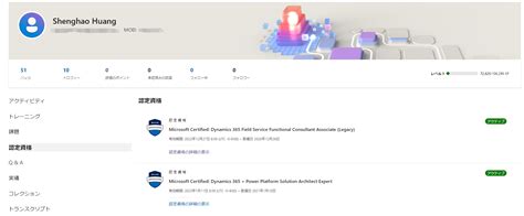 Microsoft認定資格 ダッシュボード 最新版 Shenghao365
