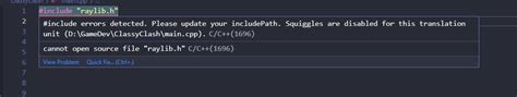Raylib Header File Suddenly Not Working In Vscode Ask Gamedevtv