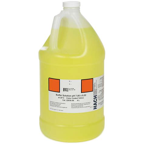 Hach Buffer Solution Ph 7 00 Color Coded Yellow 4 L 2283556
