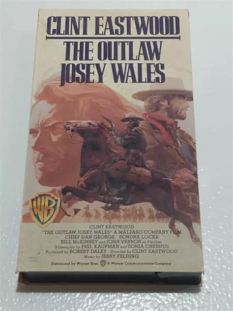 THE OUTLAW JOSEY Wales VHS Eastwood Warner Bros 1990 GREAT CONDITION