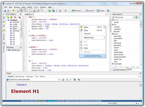 TopStyle Pro скачать бесплатно TopStyle Pro 5 0 0 104 hot fix 5 0 0 108