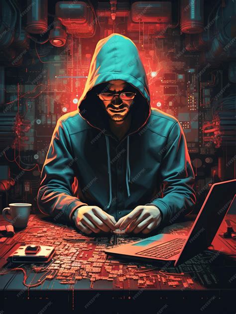 Premium Ai Image Hacker Hacking Cyber Security Data Protection Terror
