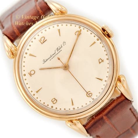Iwc Cal89 18ct 1951 Bullhorn Lugs Vintage Gold Watches