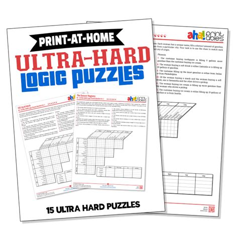 Basic 1 Logic Grid Puzzle Brainzilla
