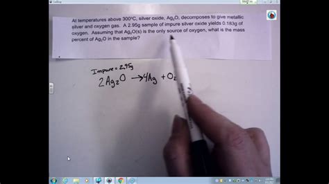 Ap Advanced Stoichiometry Mass Youtube