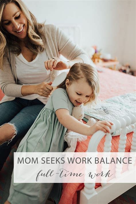 Mom Seeks Work Balance Full Time Work Single Working Mom Ideas Of