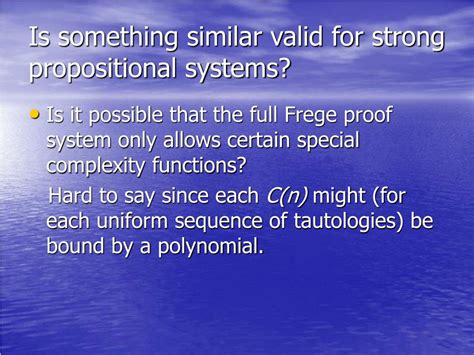 Ppt Sporadic Propositional Proofs Powerpoint Presentation Free