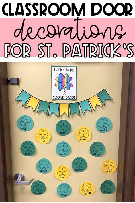St Patricks Day Classroom Door Decorations That Students And Teachers