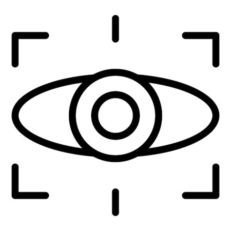 Premium Vector Radar Vision Detect Icon Outline Radar Vision Detect