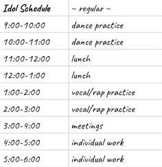 8 Trainee Kpop Schedule Ideas In 2022 Trainee Kpop Schedule Kpop