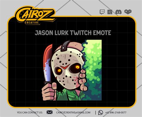 Jason Voorhees Lurk Twitch Emotes Horror Twitch Emotes Etsy Uk