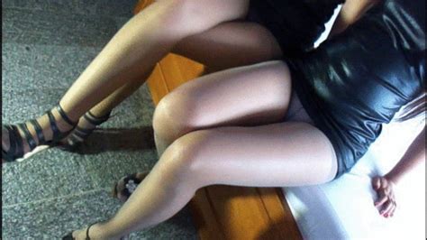Mistress Asia Hose Friends Asians Grey Aerobics Pantyhose Legsheels