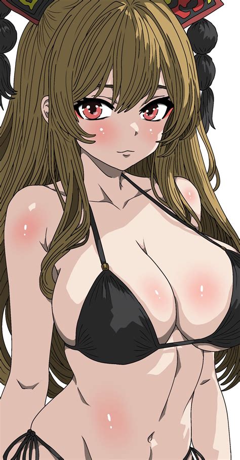 Higurashi0720 Junko Touhou Touhou Highres 1girl Bikini Black Bikini Blonde Hair