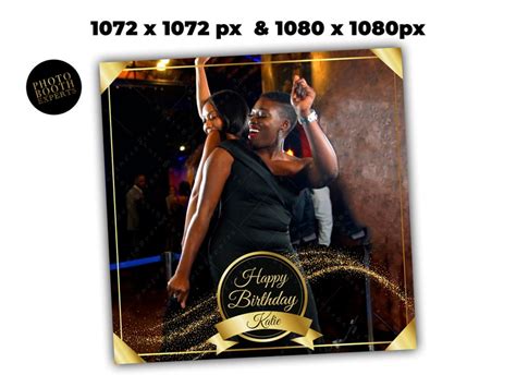 Birthday Overlay 360 Photo Booth Spinner Anniversary 360 Video Booth