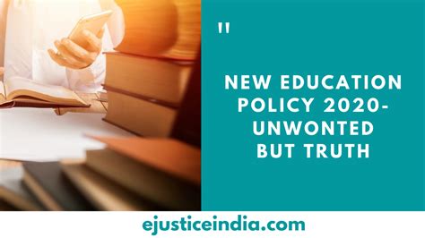 New Education Policy 2020 Unwonted But Truth