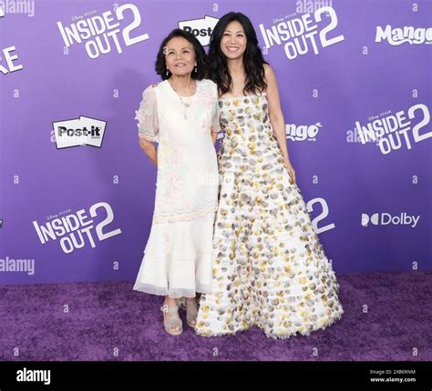 R L Liza Lapira And Her Mom At The Disney And Pixars Inside Out 2