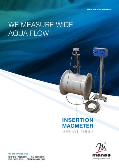 Flow Meter For Large Pipelines Insertion Electromagnetic Flow Meter Pdf Physics Science