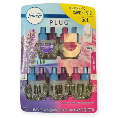 Febreze Plugs Air Freshener Refills Mediterranean Lavender And Downy 5