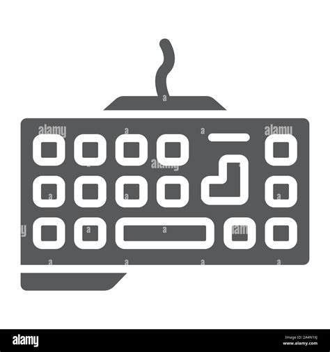 Gaming Keyboard Glyph Icon Technology And Device Keypad Sign Vector Graphics A Solid Pattern
