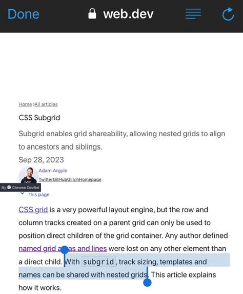 Css Subgrid Chromium Safari Firefox Webdevelopment