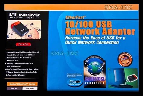 Linksys 100tx Etherfast 10 100 Usb Network Adapter