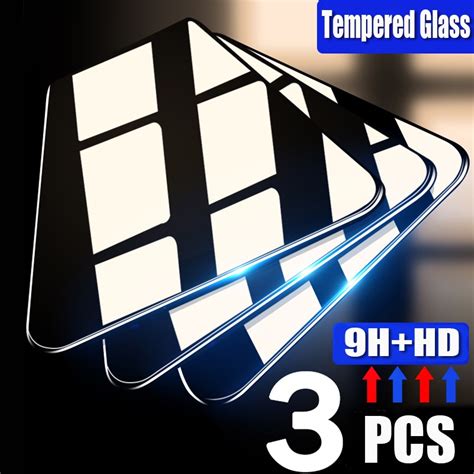 3pcs Tempered Glass For Iphone 6 6s 7 8 Plus X Xr Xs Max Protective