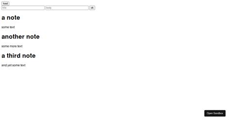 Vanilla JS Codesandbox