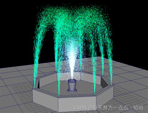 Maya粒子喷泉 Csdn博客