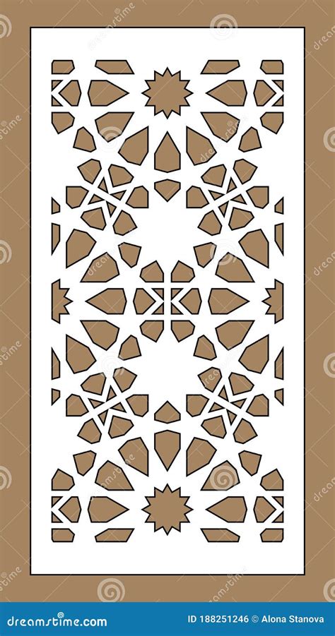 Laser Cut Decorative Vector Panel Set Jali Design Cnc Decor Interior