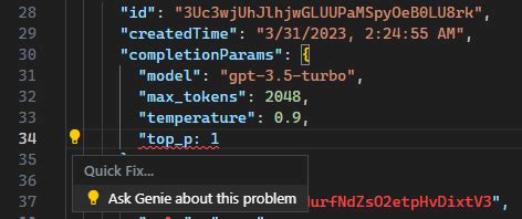 ChatGPT Genie AI Visual Studio Marketplace