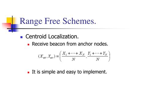 Ppt Range Free Localization Schemes For Large Scale Sensor Networks