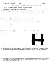 Problem Set 1 Fall 2017 Pdf Problem Set 1 Pre Calculus Name Period SHOW ALL WORK THIS WILL
