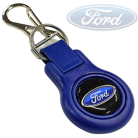 Chaveiro Ford Azul Marinho Automotivo Carro Resinado Ruby Mosquetão