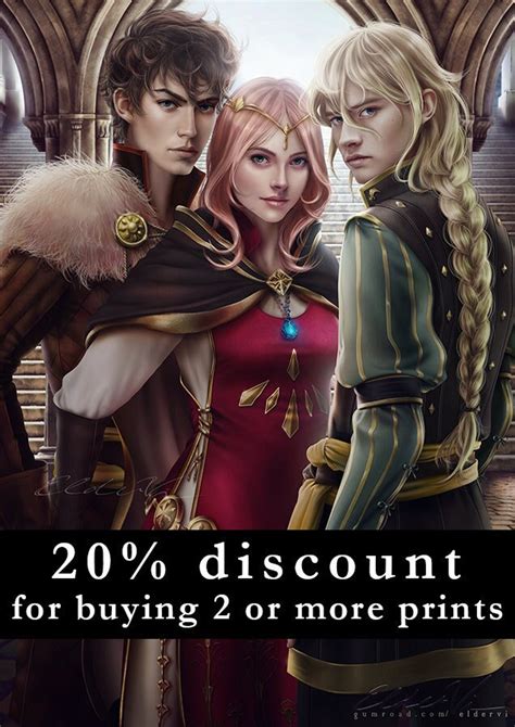 Triangle Strategy Poster Serenoa Frederica Roland Art Print Etsy