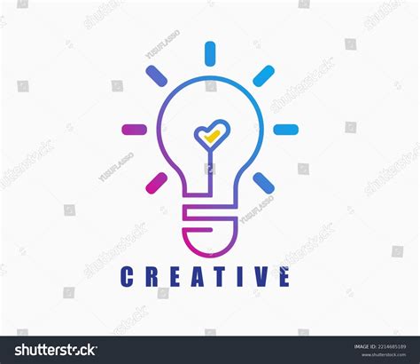 Creative Idea Logo Design Template Line Stock Vector Royalty Free 2214685189 Shutterstock