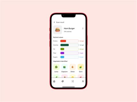 Mobile App Ui Design Real Time Food Scanner And Nutrient By Rohit