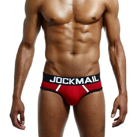 Jockmail Men Underwear Briefs Open Back Bottomless Men Briefs Underwear