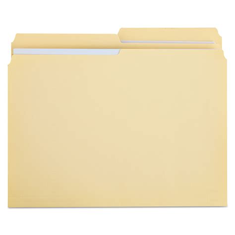 Unv16113 Double Ply Top Tab Manila File Folders 1 3 Cut Tabs