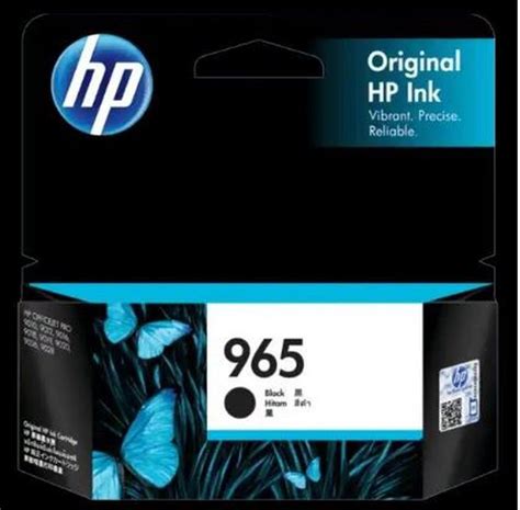 Tinta Hp 965xl For Printe9010 9012 9016 Original Hitam