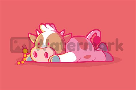 Lazy Cow Illustrations Ft Brand And Lazy Envato